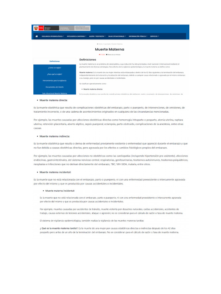 Mortalidad Materna 2023 | PDF