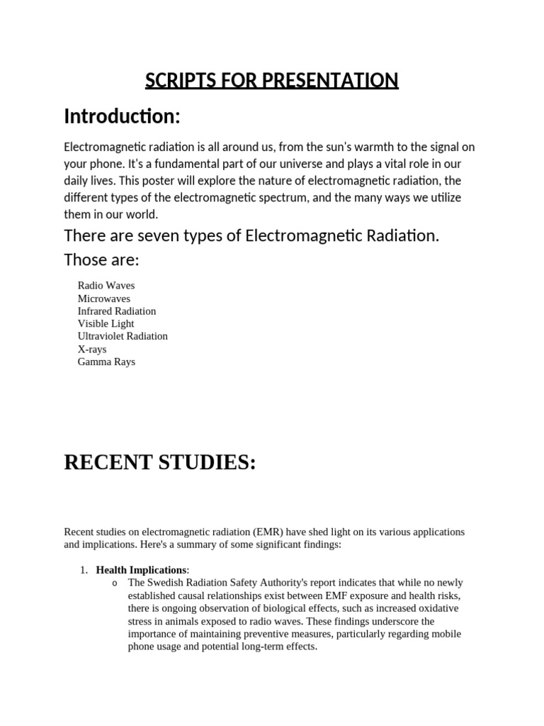 Scripts For Presentation | PDF