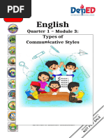 English 9 Quarter 1 Module 5 For Printing | PDF | Communication