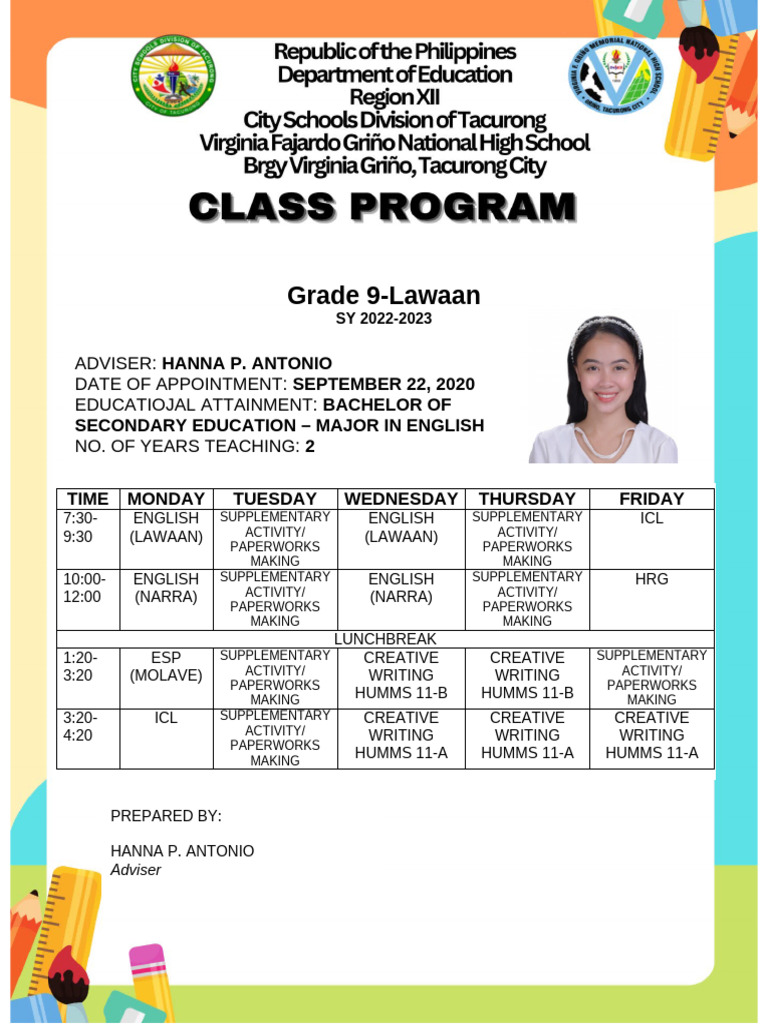 CLASS-PROGRAM (1) (AutoRecovered) | PDF