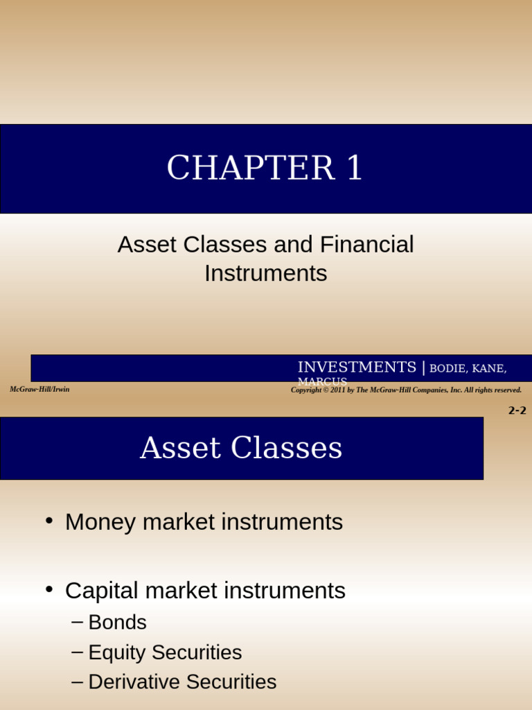 Lesson 1 2 Asset Classes and Financial Instruments | PDF | Option ...
