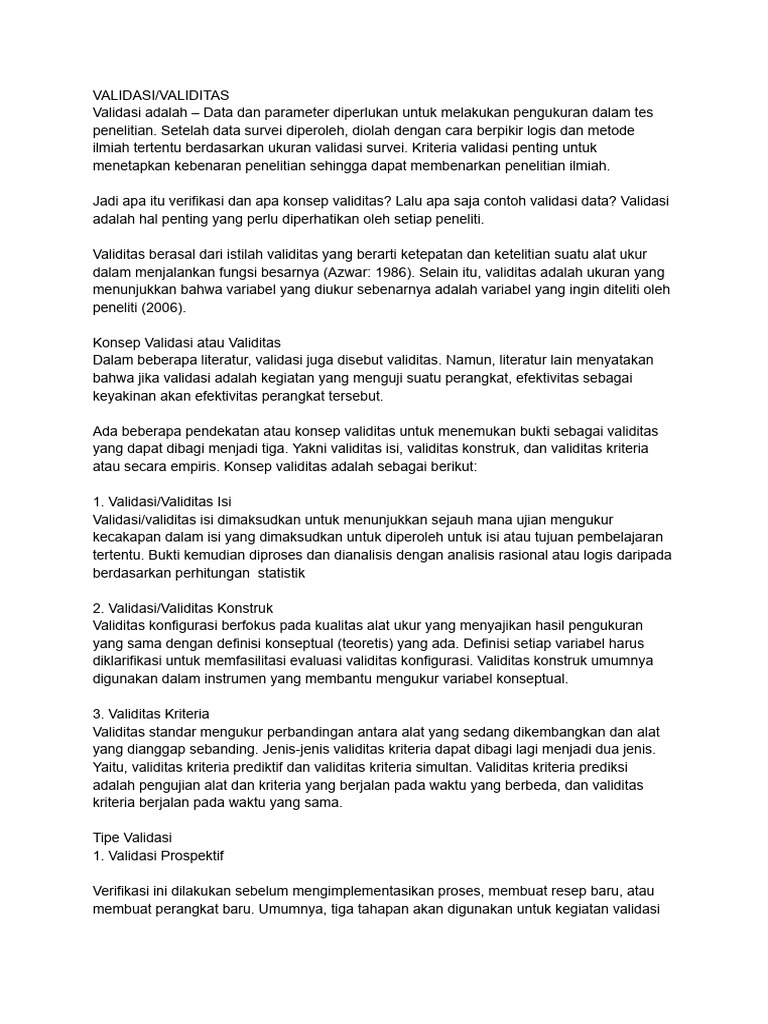 Validasi Validitas12 | PDF