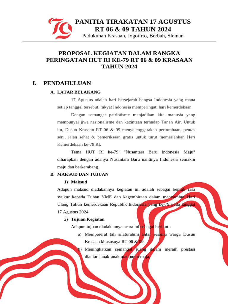 Proposal Kegiatan 17 Agustus | PDF