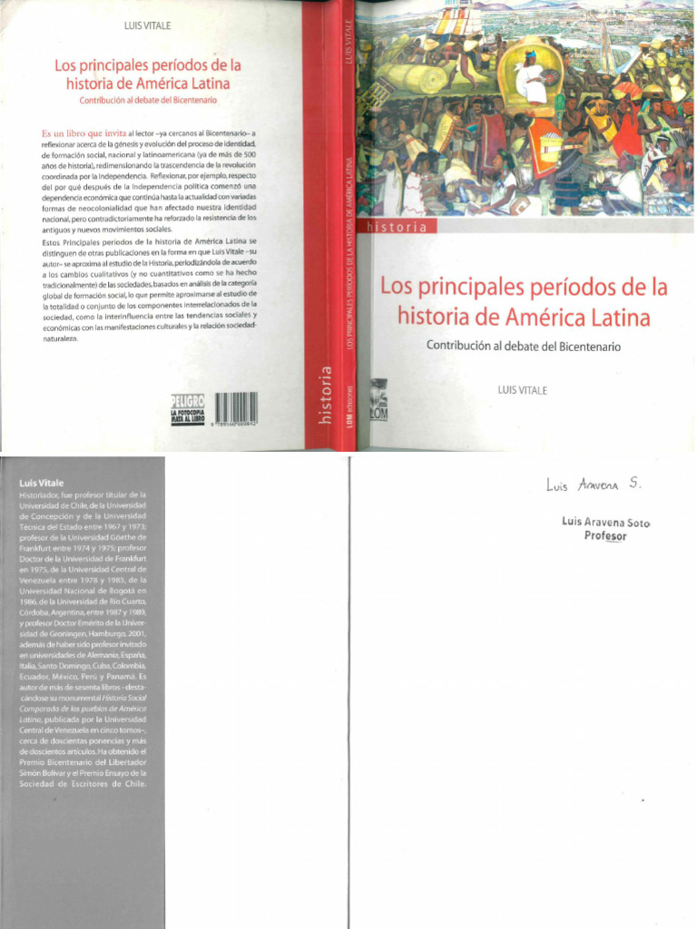 Los Principales Periodos de La Historia de America Latina LUIS VITALE | PDF