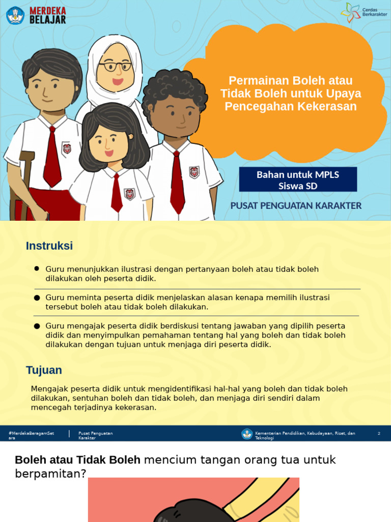 Permainan Boleh Dan Tidak Boleh Jenjang SD (Guru Ke Siswa) | PDF