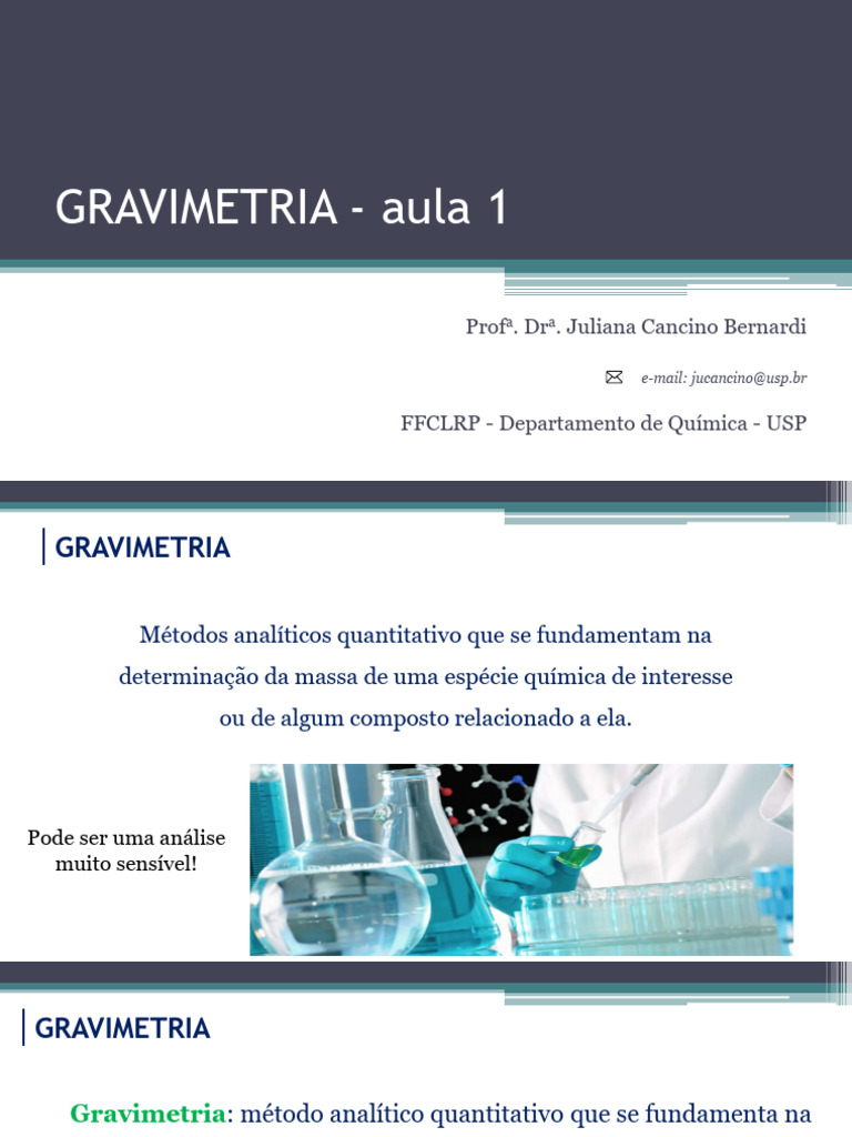 Aula Gravimetria | PDF