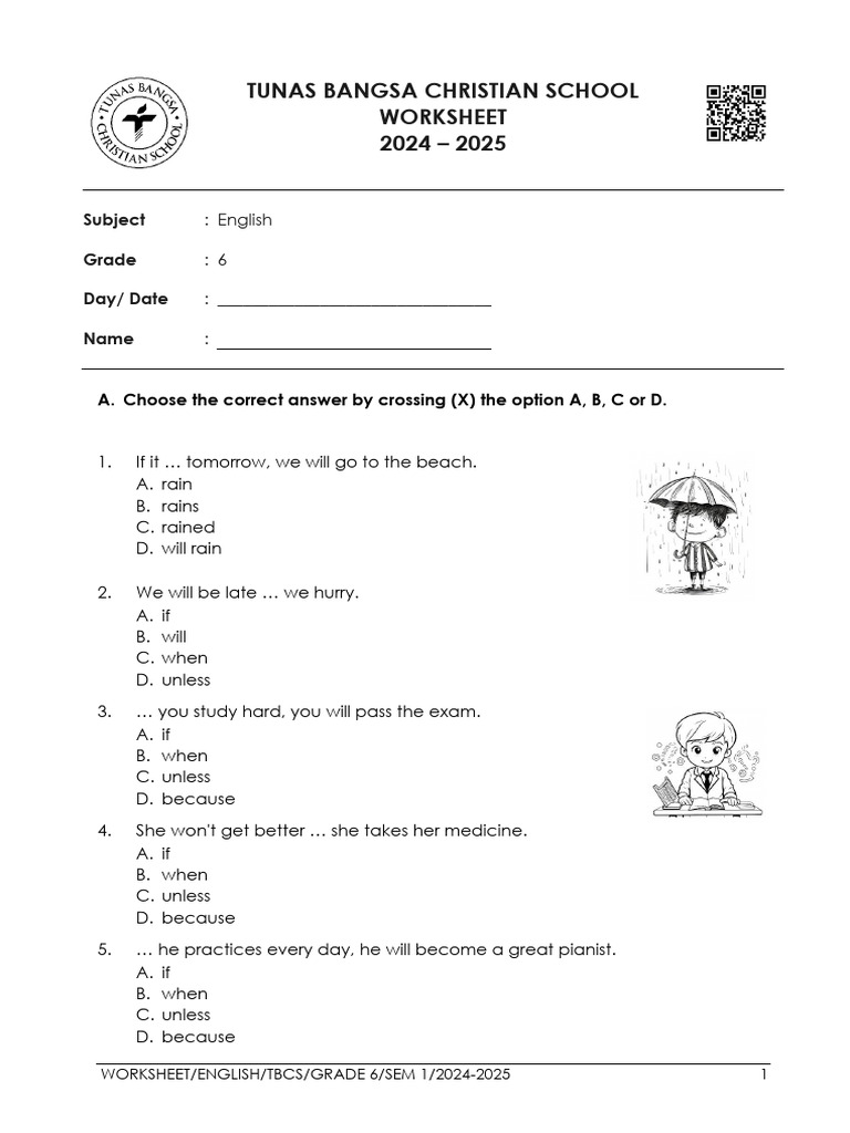 Grade 6 - Worksheet - Unit 2 Review | PDF