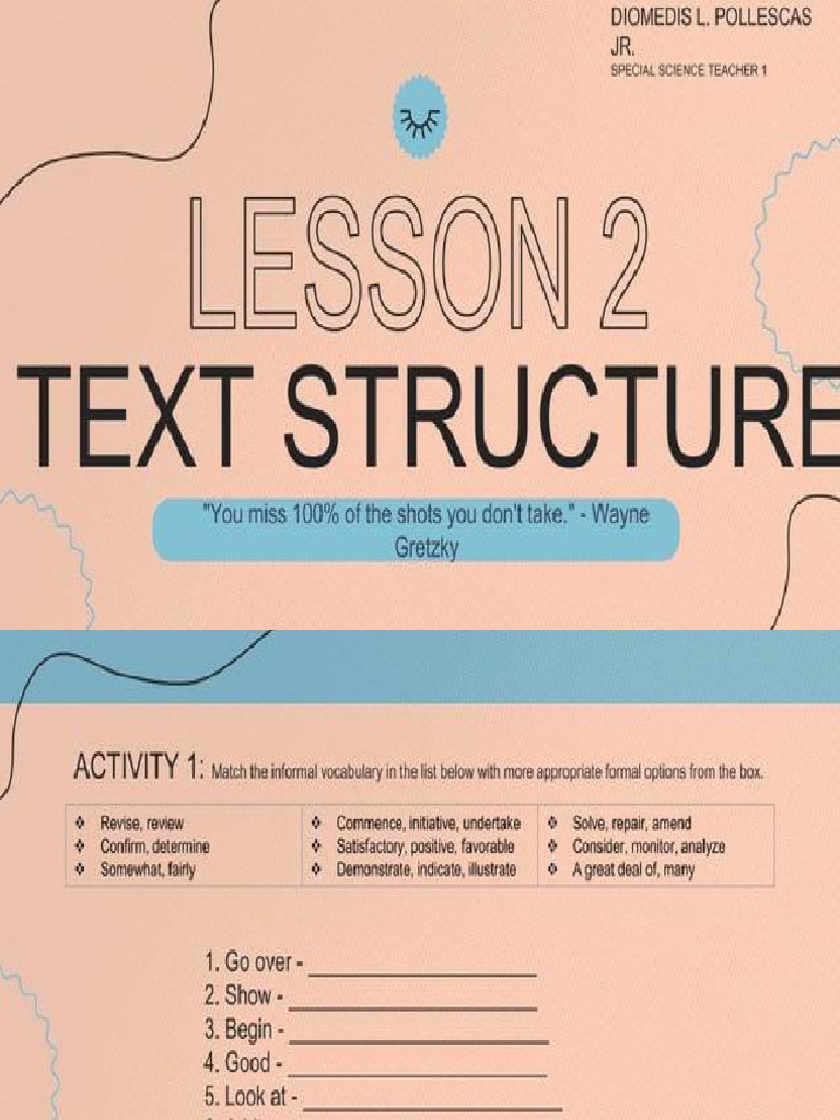 Text Structurewk2 | PDF