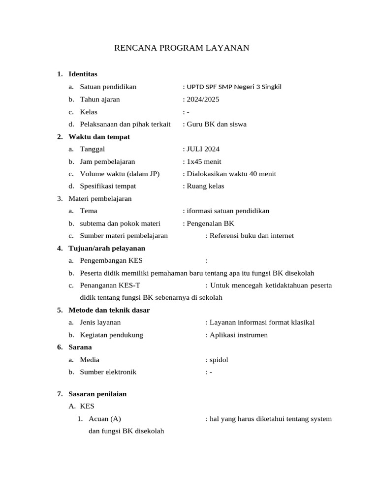 RPL Pengenalan BK | PDF