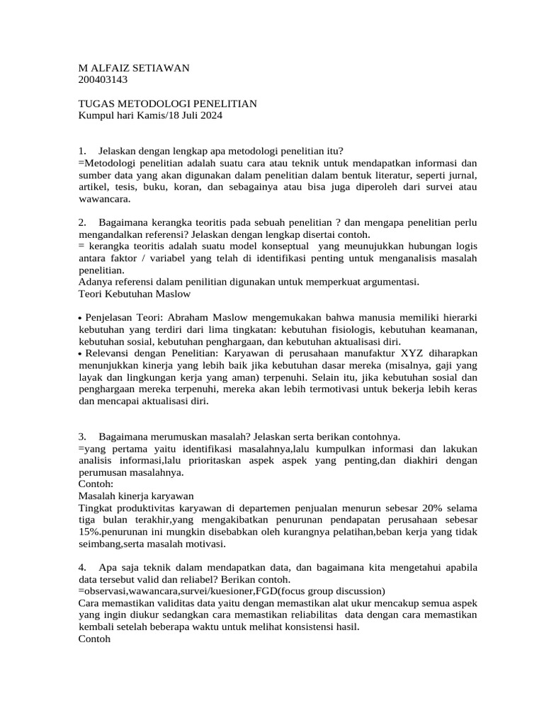 Tugas Metopen Antara | PDF