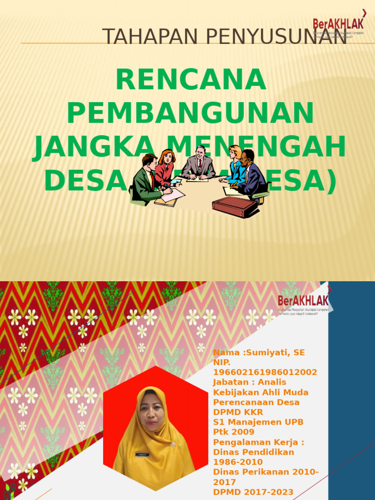 Tahapan Penyusunan RPJM Desa | PDF