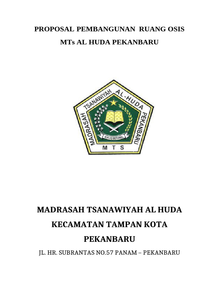 Proposal Pembangunan Ruang Osis | PDF