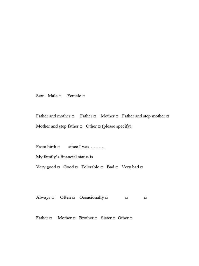 Emotional Abuse Questionnaire | PDF