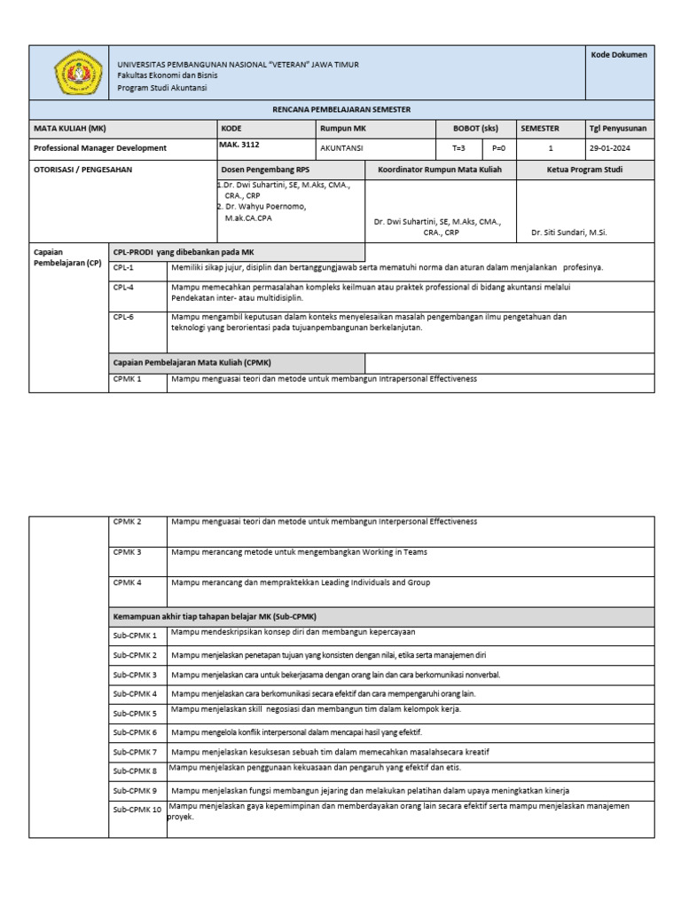 Rps R PMD 2024 SN Dikti | PDF