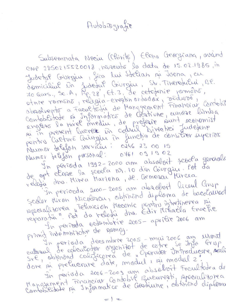 10 Autobiografie | PDF