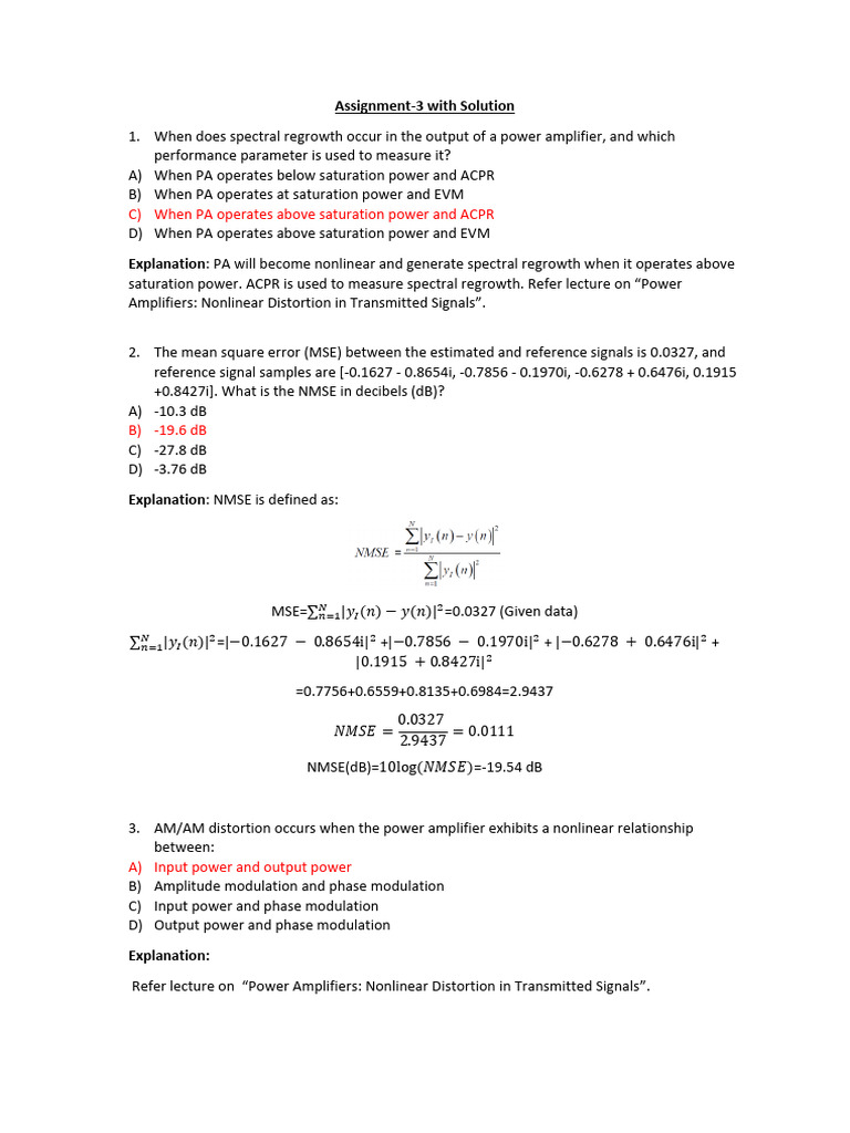 NPTEL BSDR - Assignment 3 - Solution | PDF