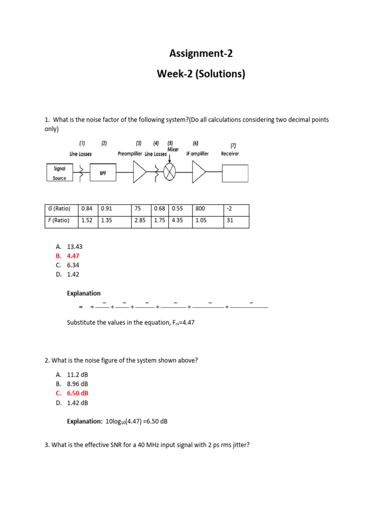 NPTEL BSDR - Assignment 2 - Solution | PDF