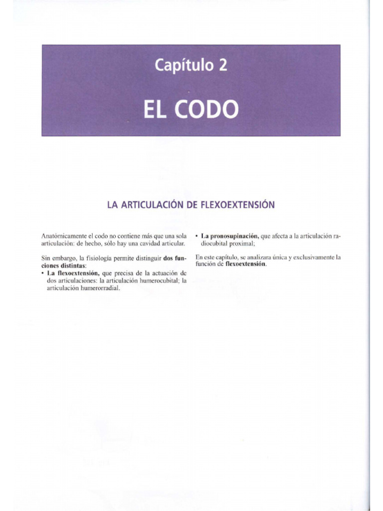Kapandji Fisiologia Articular - El Codo | PDF