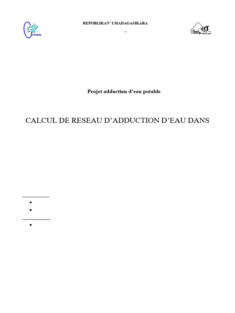 M Adduction D'eau | PDF