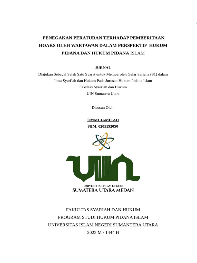 Jurnal Ummi Jamilah - Proposal | PDF