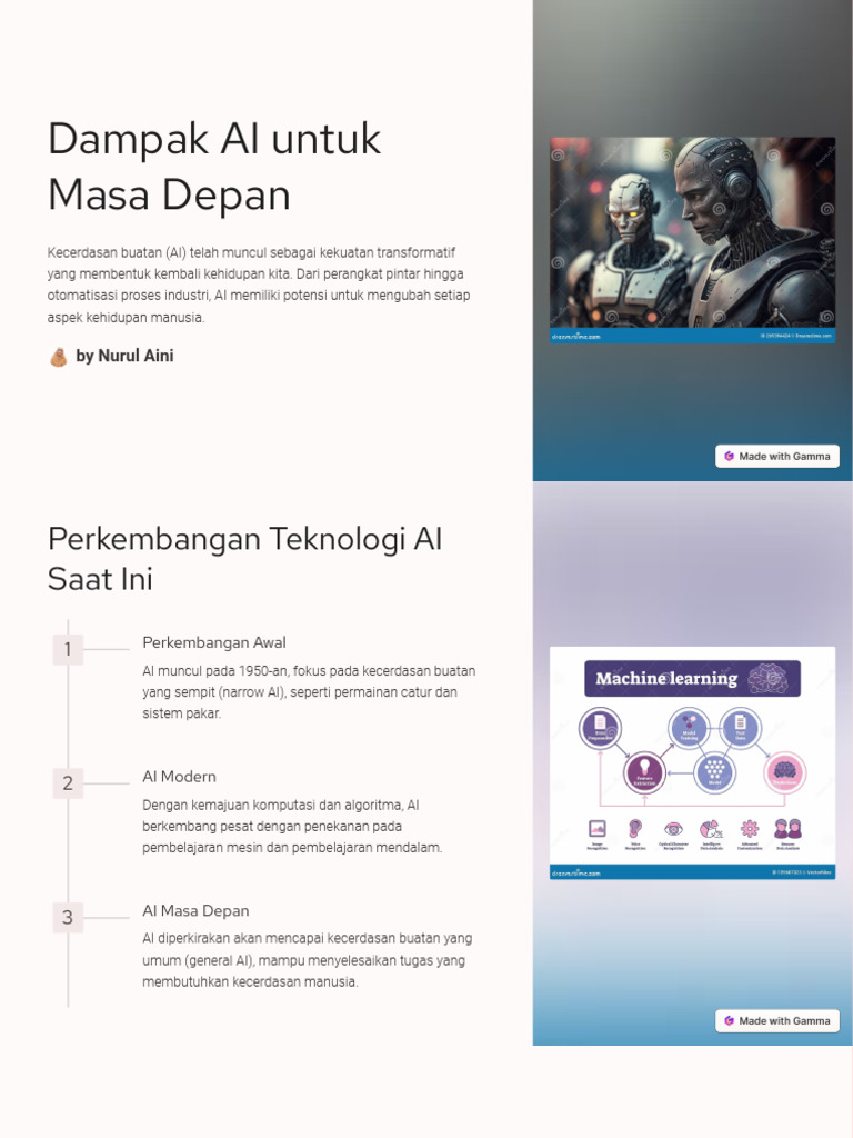 Dampak AI Untuk Masa Depan | PDF