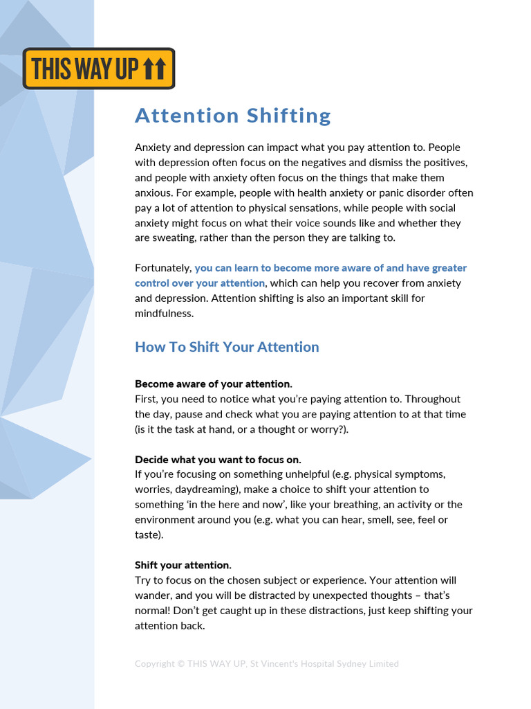 Attention Shifting | PDF