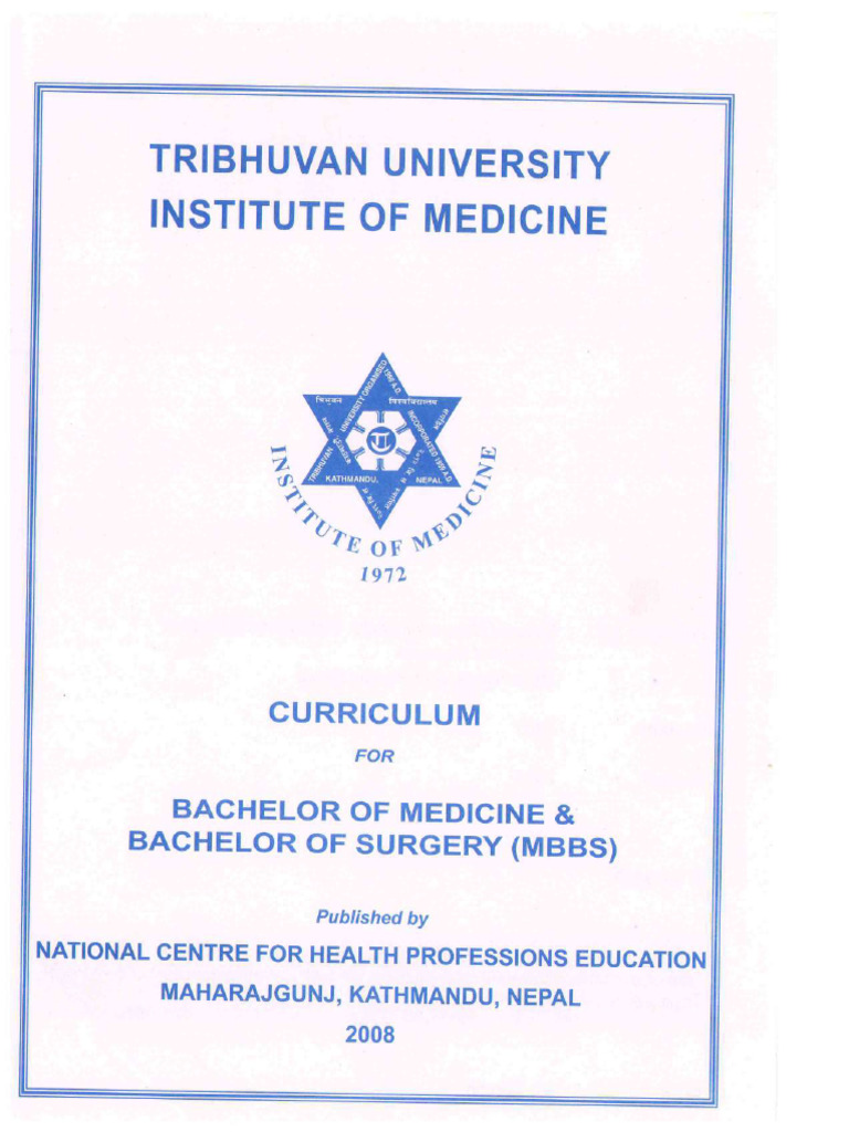 MBBS Curriculum - Compressed | PDF