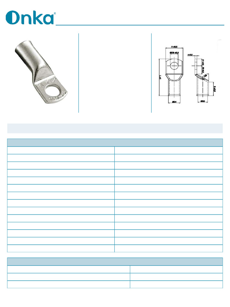185 MM STANDARD COPPER SKP Cable Lugs | PDF