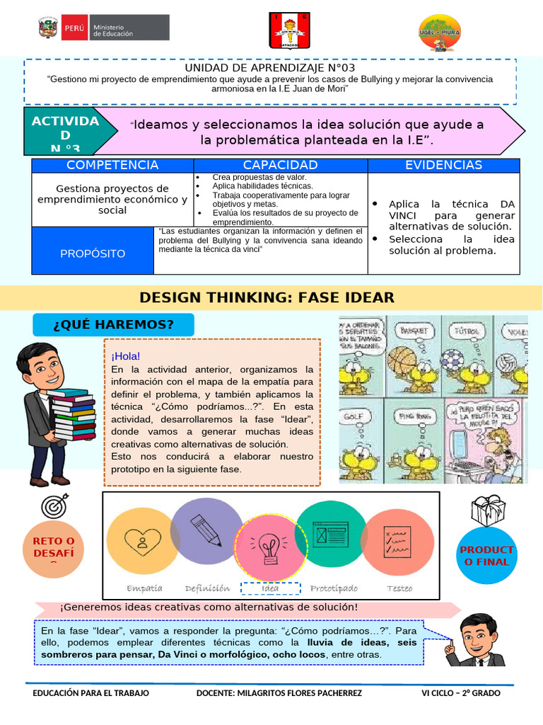 Ficha Unidad 01 Act 04 - 2do Secundaria | PDF