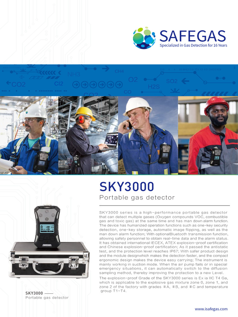 Safegas Gas Detector Brochure | PDF