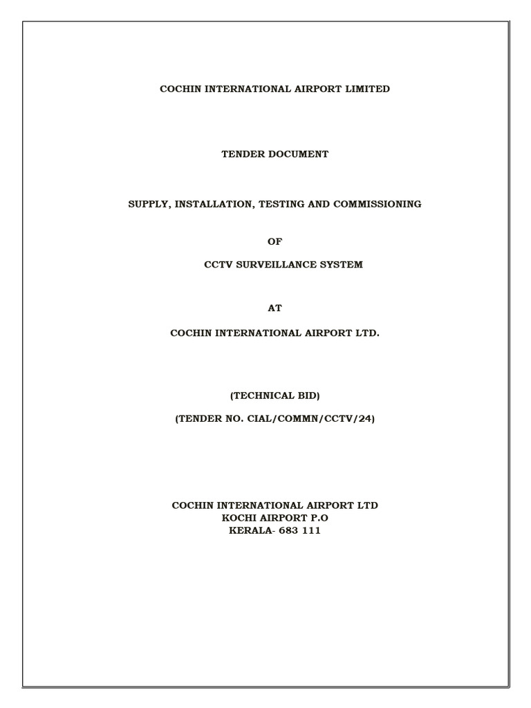 Tender CCTVRevamping | PDF | Closed Circuit Television | Banks