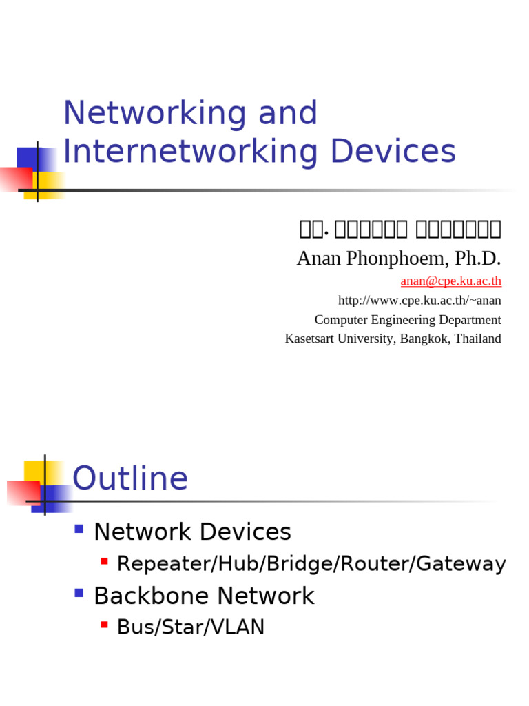 Networking Internetworking Devices | PDF