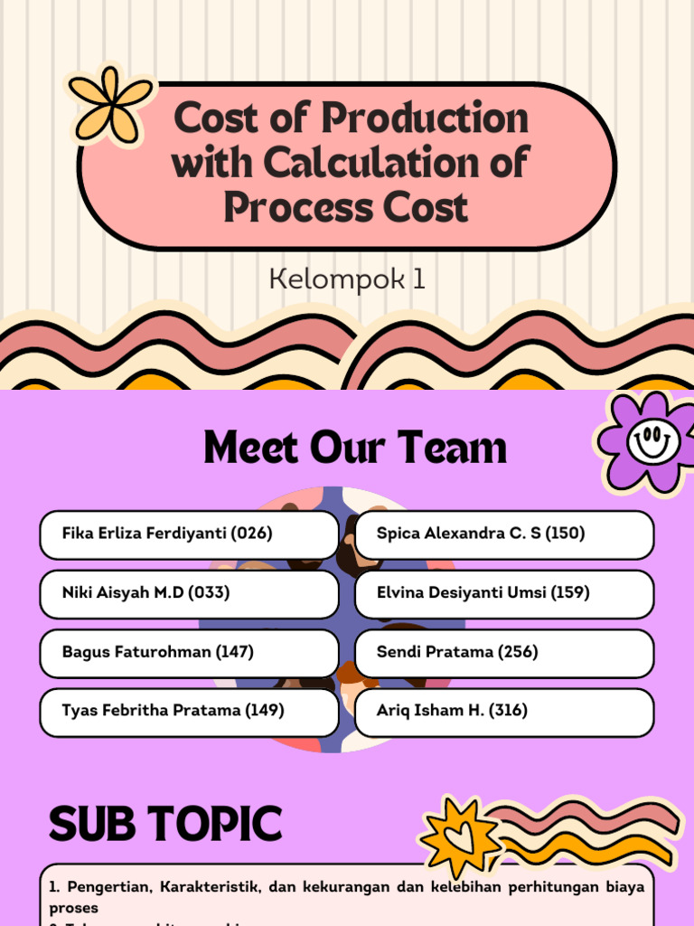 Process Based Costing - Kel 1 - Akm - Man B 22 | PDF