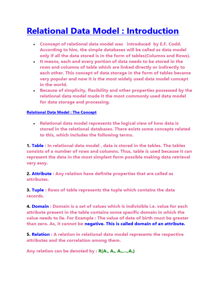 DBMS UNIT 2 | PDF