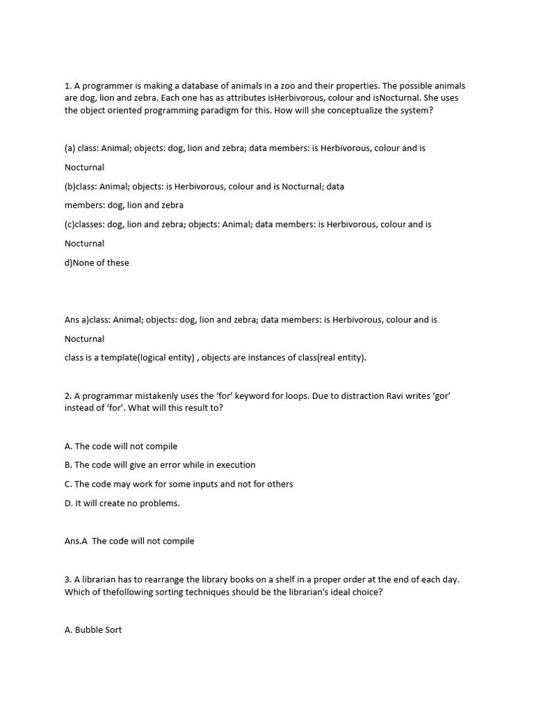 IMPORTANT Computer Related Questions | PDF | Data Type | Pointer (Computer Programming)