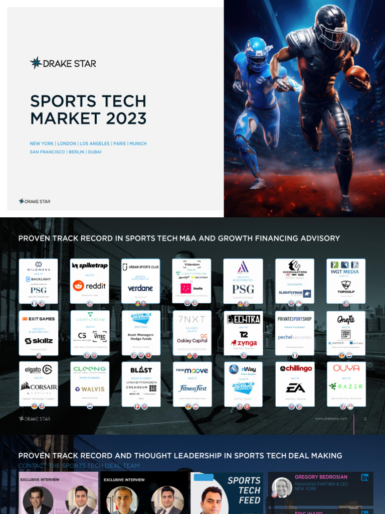 Drake Star Global Sports Tech Report - 2023 | PDF