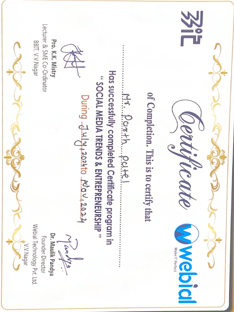 Certificate | PDF