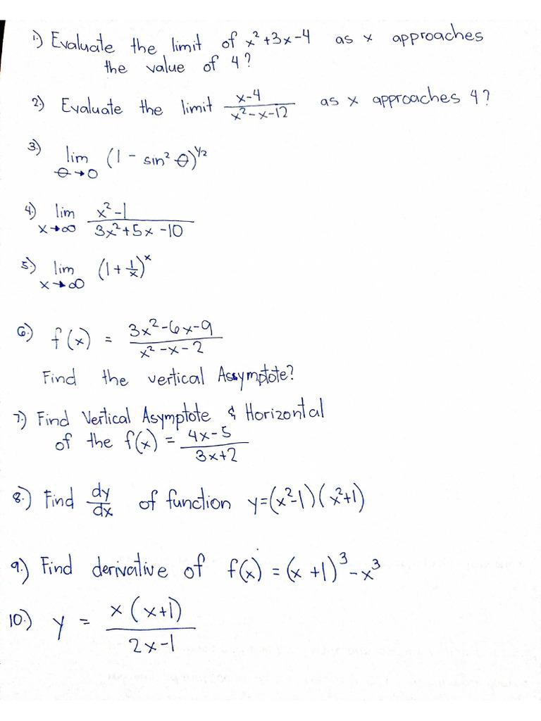 Differential Calculus 1 | PDF
