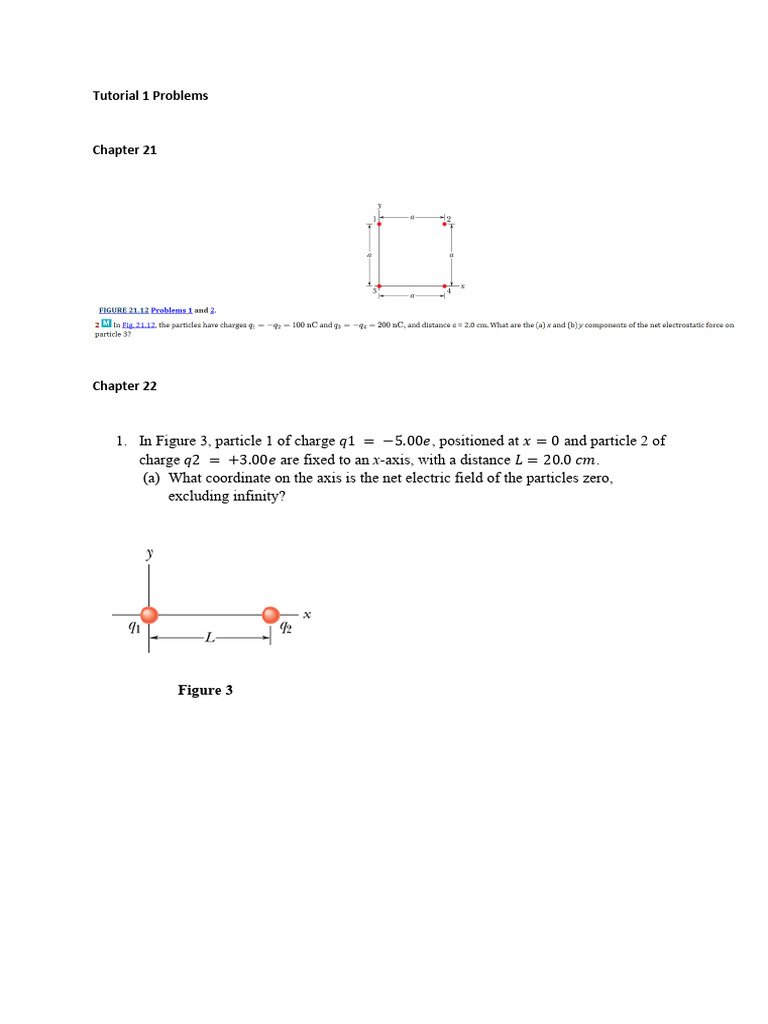 Tutorial Problems 1 | PDF