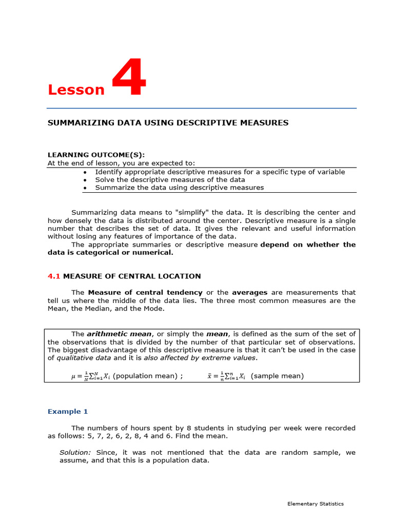 PASC2 Lesson 4 | PDF