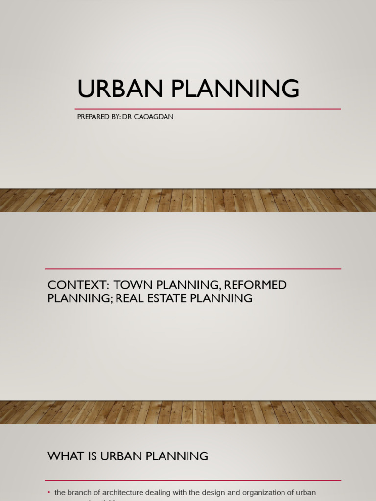 Urban Planning | PDF