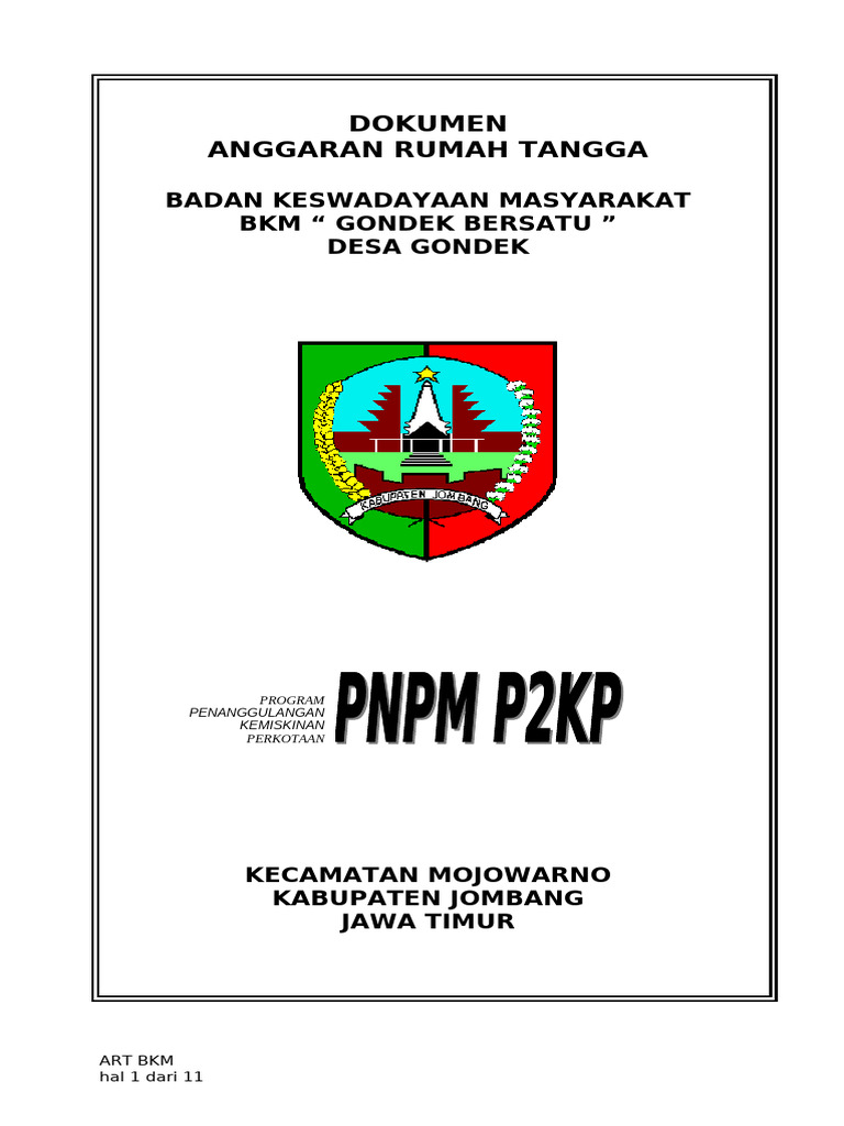 Art BKM Gondek Bersatu Gondek | PDF