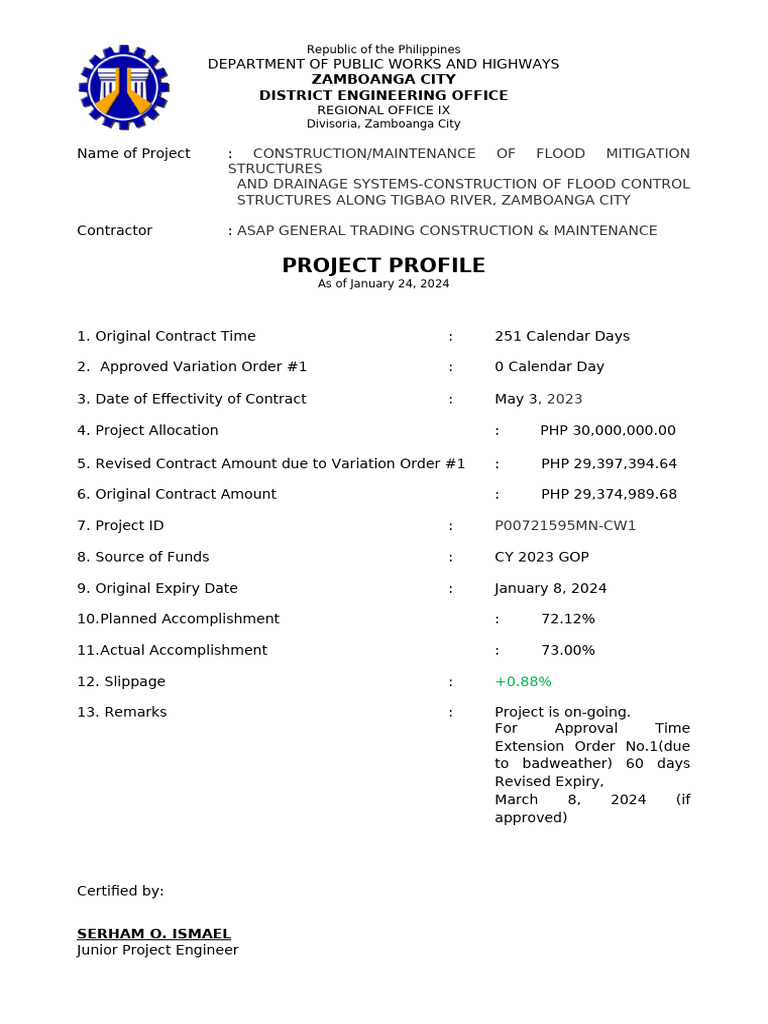 +23ja0060 Project Profile | PDF
