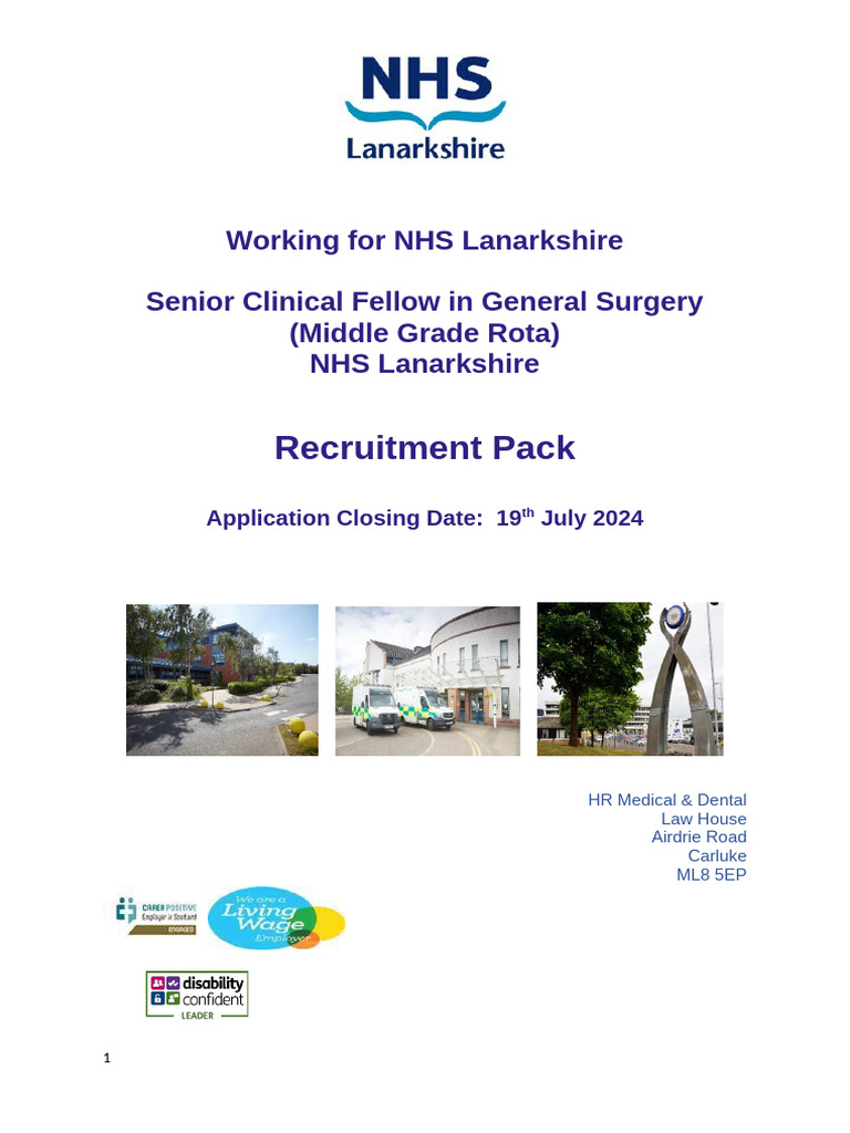 Job Pack | PDF | National Health Service | Patient Safety