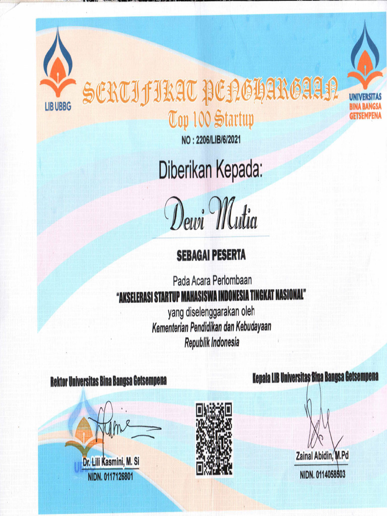 Sertifikat Pdf