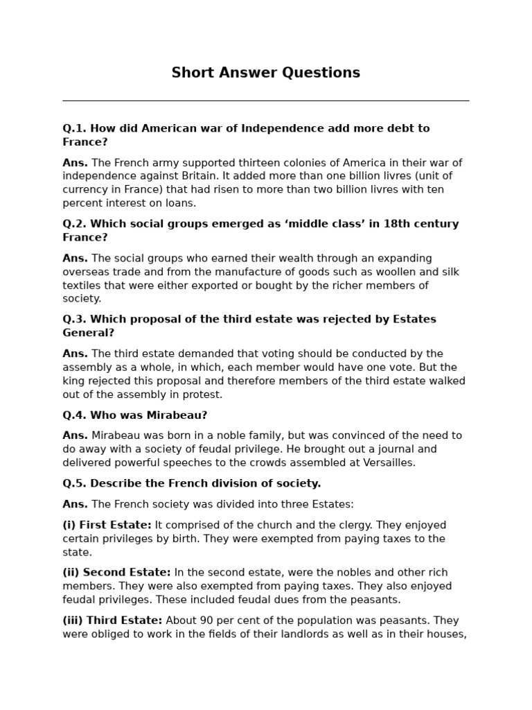 French Revol 2 | PDF