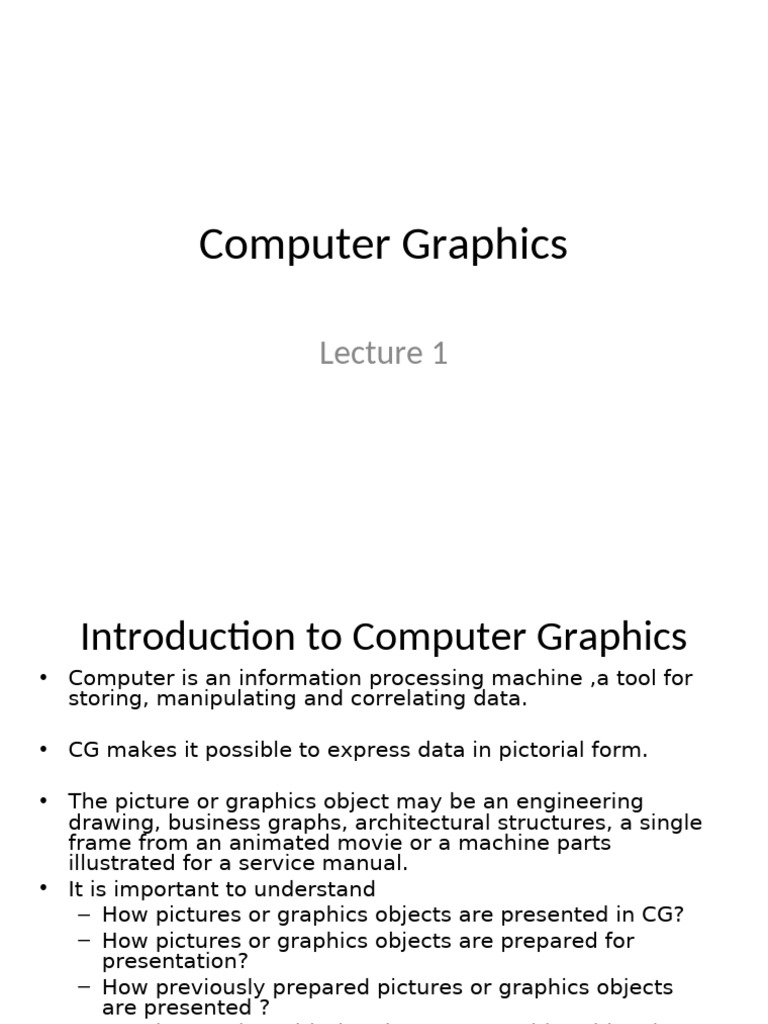 Unit I-Cg | PDF