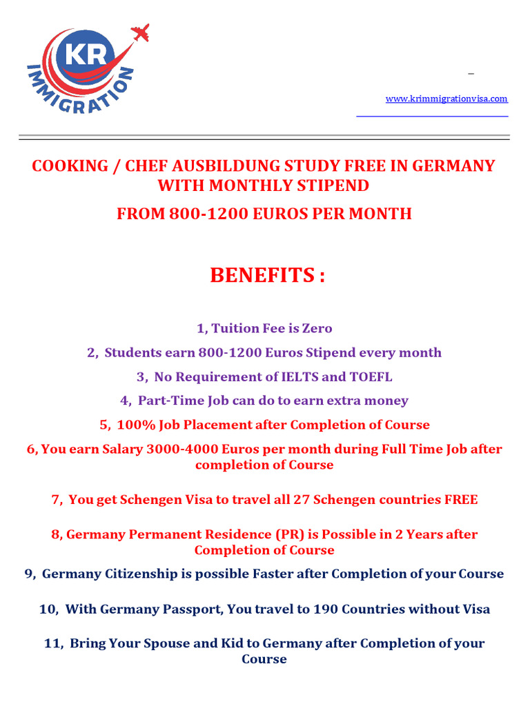 Cooking Chef FREE Course Information | PDF