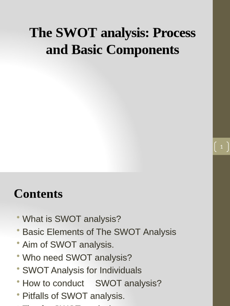 Swot Analysis Revised | PDF