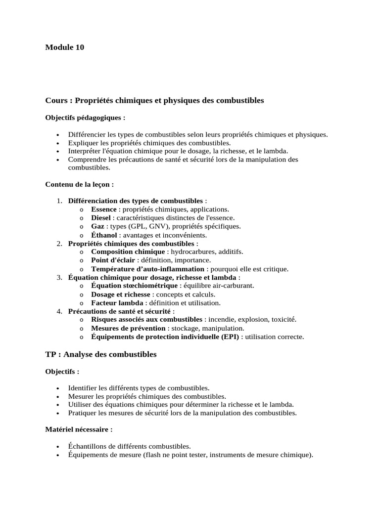 Module 10 Cours TP EVALUATION | PDF